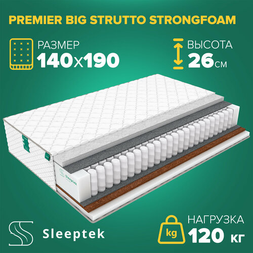 Матрас Sleeptek PremierBIG Strutto StrongFoam 140х190