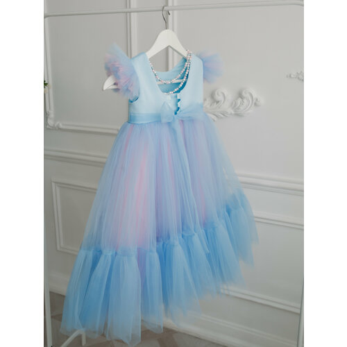Платье, размер 104-110, голубой