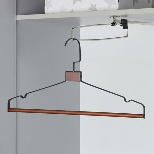 LaDо́m Плечики - вешалки для одежды LaDо́m Sombre, 44×23 см, цвет коричневый