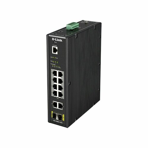 Коммутатор D-Link DIS-200G-12PS/A2A Промышленный управляемый L2 коммутатор с 10 портами 10/100/1000Base-T