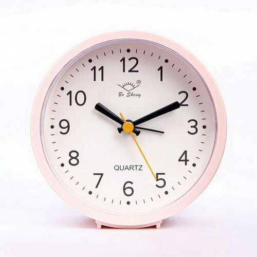 Часы - будильник настольные "Классика", дискретный ход, 12 x 12 см, АА