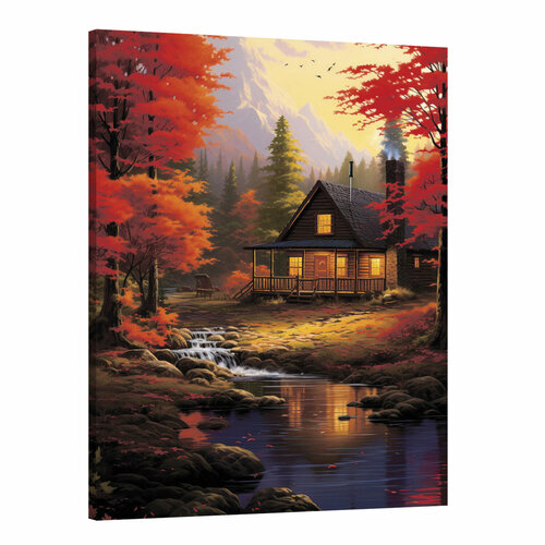 Интерьерная картина 50х70 "Осенняя ностальгия"