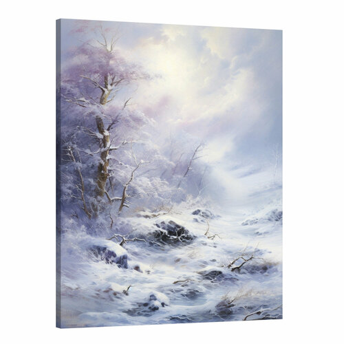 Интерьерная картина 50х70 "Зимний вихрь"