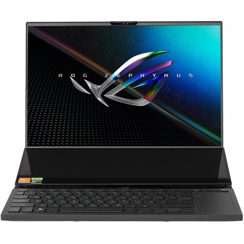 ASUS Ноутбук Asus ROG Zephyrus Duo 16 GX650PY-NM085W Ryzen 9 7945HX 32Gb SSD2Tb NVIDIA GeForce RTX4090 16Gb 16" IPS WQXGA (2560x1600) Windows 11 Home black WiFi BT Cam (90NR0BI1-M004X0) 90NR0BI1-M004X0