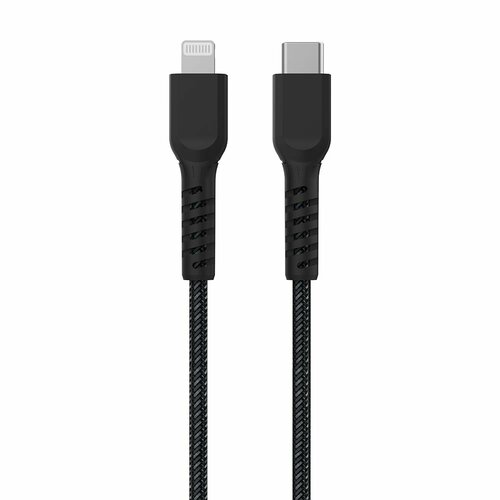 USB-кабель Lyambda, MFI, Type-C(m)/Lightning(m), 3A, 1м, чёрный, [LCLm10-BK]