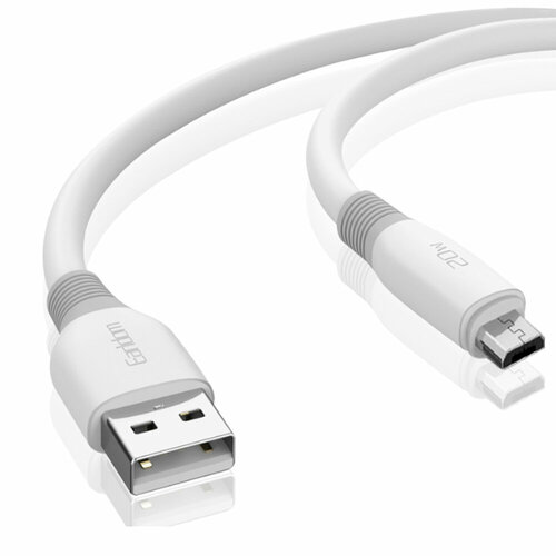 Кабель USB - микро USB Earldom EC-158M, 1.0м, 3.0A, 20Вт, цвет: белый