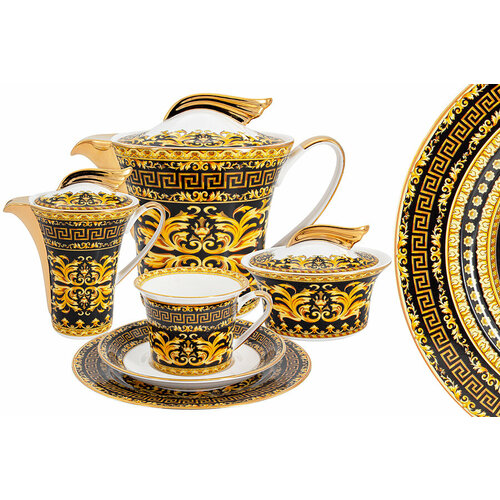 Чайный сервиз Royal Crown "Турандот", костяной фарфор, 21 предмет