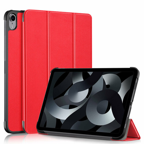 Чехол-обложка MyPads iL Sottile для iPad 10 10.9 2022 MPQ MQ6K3/U3/W3/M3/J3/V3 трансформируется в подставку автоблокировка экрана пластиковый красный