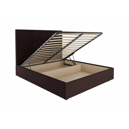 Мягкая кровать Испаньола Шоколад с металл. ПМ, 90х200 (Dimax)