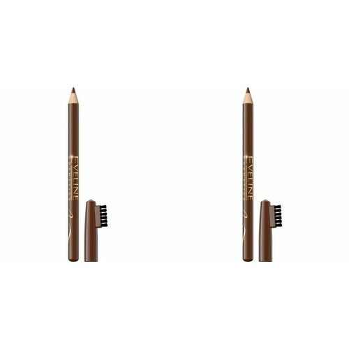 Eveline Cosmetics Контурный карандаш для бровей Коричневый, 2 шт.