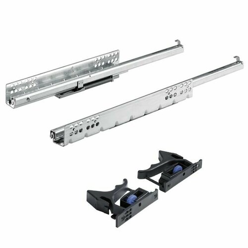 Комплект направляющих HETTICH Quadro 25 с доводчиком Silent System, NL550, частичного выдвижения пр-во Германия