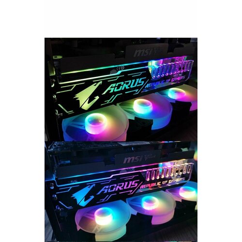 Держатель для видеокарты Aorus с rgb подсветкой Cool Moon