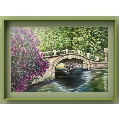 Картина Мост Висконти маслом на холсте