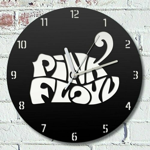 Настенные деревянные бесшумные часы Музыка Pink Floyd - 2293