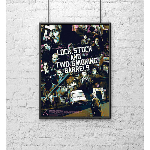 Постер для интерьера на стену (30х40 см). Кино Карты, деньги, два ствола (Lock, stock and two smoking barrels)