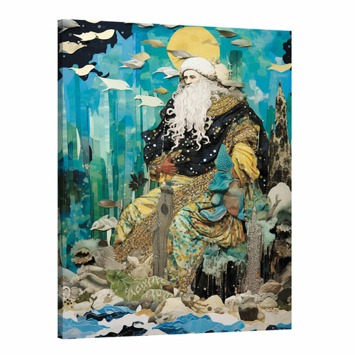 Интерьерная картина 50х70 "Морской волшебник"