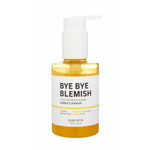 Пузырьковая пенка-маска для сияния кожи лица с витаминами / Some by Mi Bye Bye Blemish Vita Tox Brightning Bubble Cleanser