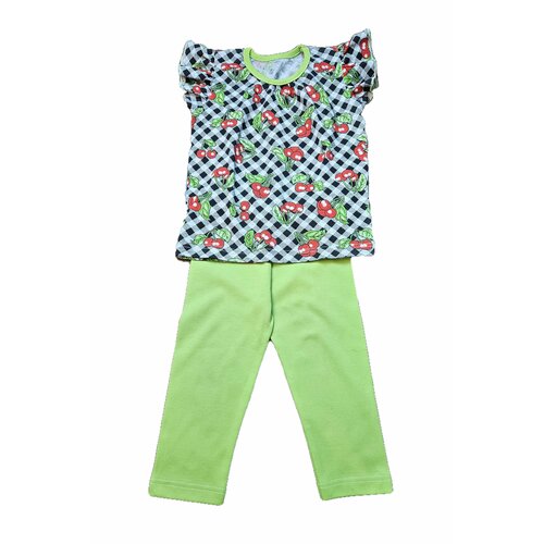 Комплект одежды Сказка, размер 110/116-60, серый, зеленый