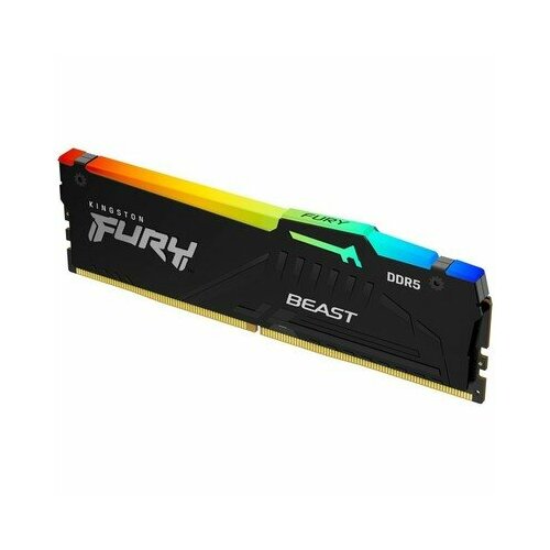 Память DDR5 32Gb 5600Mhz Kingston FURY Beast Black RGB KF556C40BBA-32