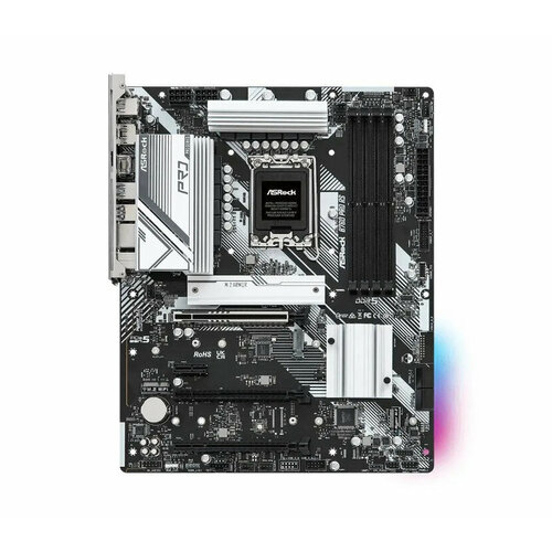 Материнская плата ASRock B760M Pro RS (Socket1700, B760, mATX,4xDDR5,3M.2,2PCI-E16, DP, HDMI, PC7200)