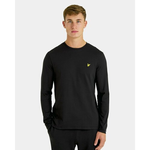 Лонгслив Lyle & Scott, размер S, черный