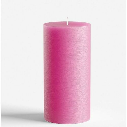 Свеча MELT столбик, розовая, 70 часов горения, высота 15 см