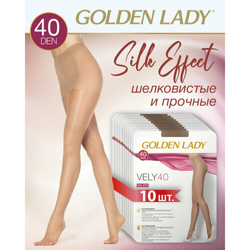 Колготки Golden Lady, 40 den, 10 шт., размер 2, бежевый