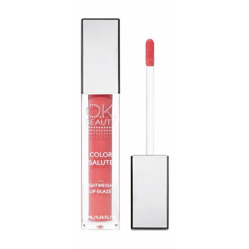 Блеск-глазурь для губ с зеркальным эффектом / Vacation / O.K.Beauty Color Salute Light Weight Lip Glaze