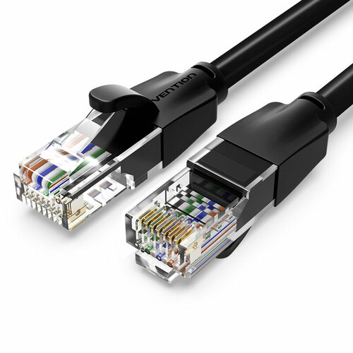 Патч-корд UTP cat.6, RJ45 длина 8 метров/ Vention LAN для ПК, WiFi роутера smart tv, арт. IBEBK