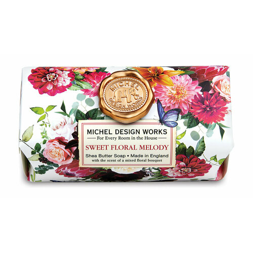 Мыло в бумажной обертке Michel Design Works Sweet Floral Melody Large Bath Soap Bar