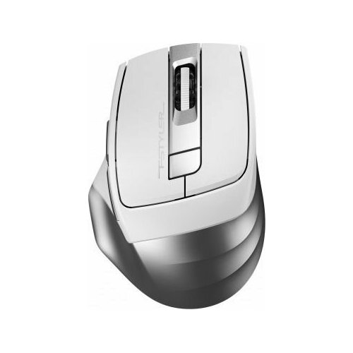 Мышь беспроводная A4Tech Fstyler FB35S белый/серый оптическая (2000dpi) беспроводная BT/Radio USB для ноутбука (5but)