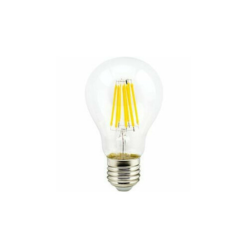 Светодиодная LED лампа Ecola ЛОН A60 E27 10W 4000K 4K празрачная 105x60 филамент (нитевидная) 360° Premium N7LV10ELC (упаковка 14 штук)