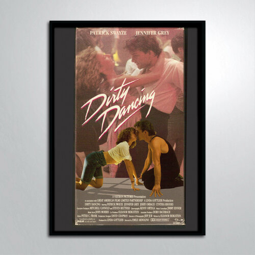 Постер в раме/Грязные танцы Дженнифер Грей Патрик Суэйзи Винтаж Dirty Dancing