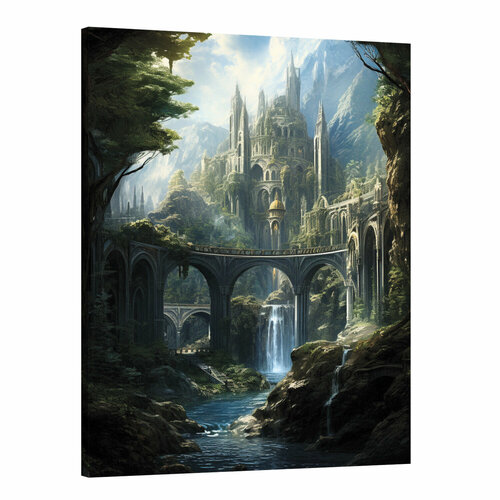 Интерьерная картина 50х70 "Магия эльфов"