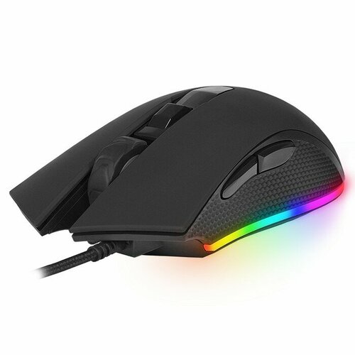 Игровая мышь Sven RX-G750 оптическая, 6400dpi, 6 кнопок, подсветка, кабель 1.8м, Black