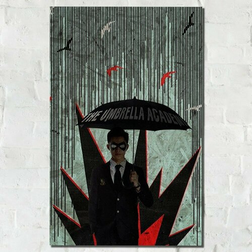 Картина интерьерная на рельефной доске сериал Академия амбрелла (The Umbrella Academy) - 13662 В