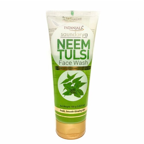 Saundarya NEEM TULSI Face Wash, Patanjali (Саундарья НИМ И тулси средство для умывания, Патанджали), 100 г.