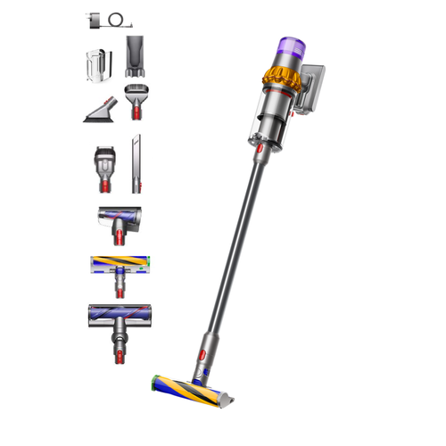 Пылесос Dyson V15 Detect absolute (SV47) 2023 IN, yellow/nickel