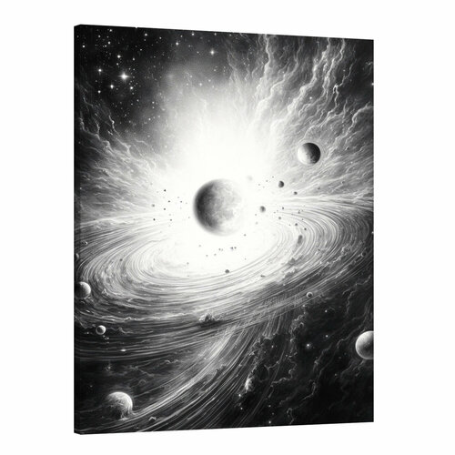 Интерьерная картина 50х70 "Астрономия: Волшебный мир космоса"