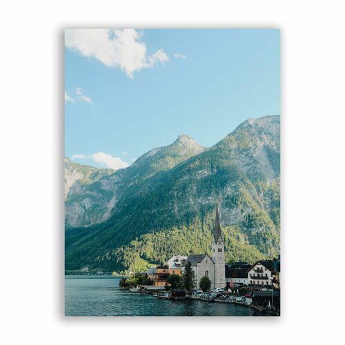 Постер, плакат на бумаге / Австрия - Гальштат / Размер 30 x 40 см