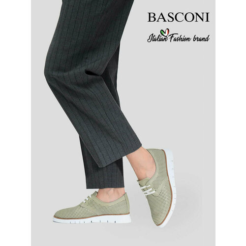 Полуботинки BASCONI, размер 39, бежевый