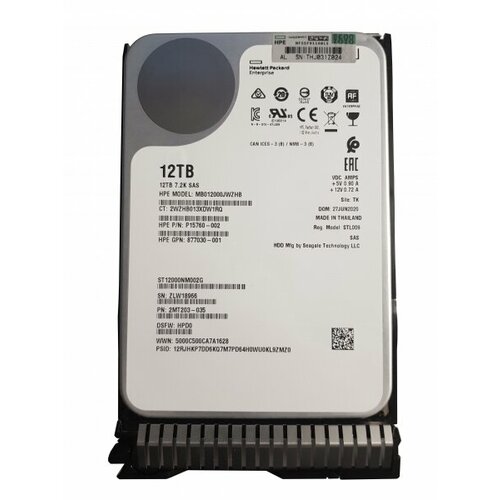 Жесткий Диск HP P15760-002 12Tb 7200 SAS 3,5" HDD