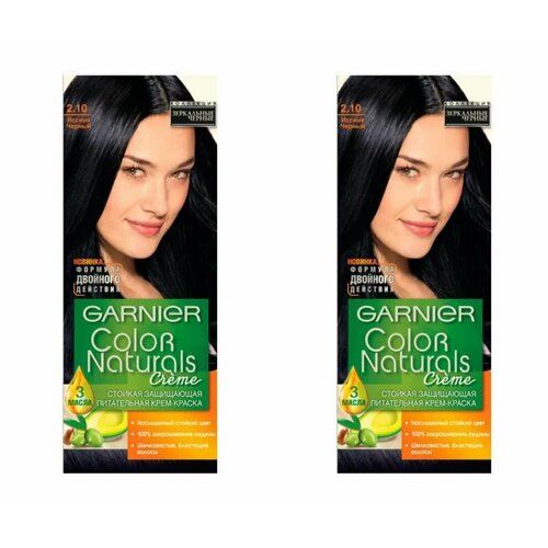 Garnier Краска для волос Color Naturals 2.10 Иссиня-черный, 110 мл, 2 штуки