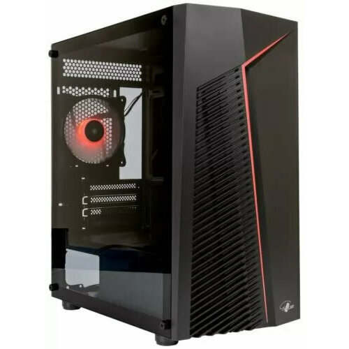 Компьютерный корпус mATX Eurocase M202 ARGB черный без БП закаленное стекло USB 3.0