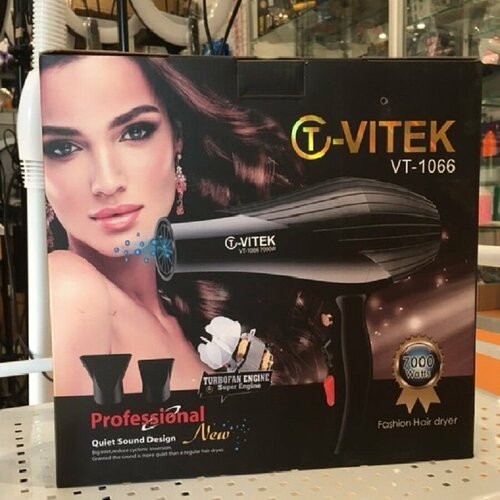 Профессиональный фен для волос "Vitek VT1066" с насадками и функцией ионизации