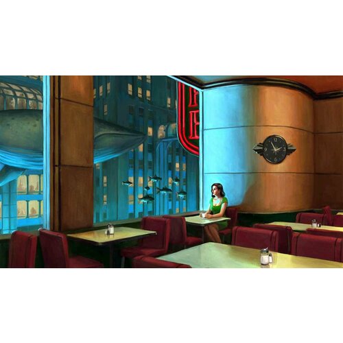 Картина на холсте 60x110 LinxOne "Аниме" интерьерная для дома / на стену / на кухню / с подрамником