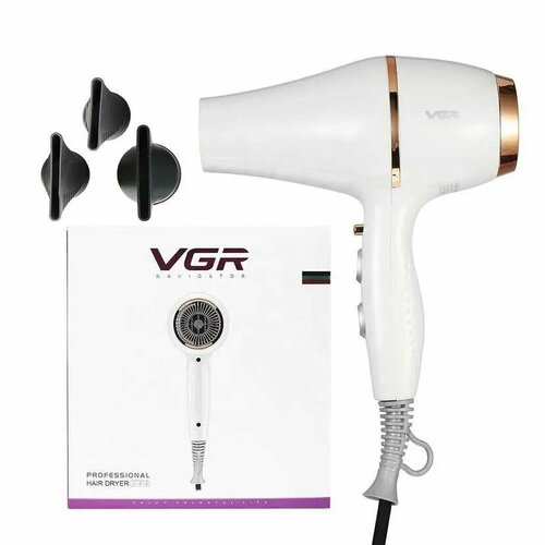 Фен для волос VGR V-414, белый