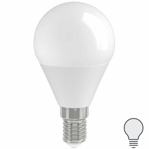 Лампа светодиодная IEK G45 Шар E14 7 Вт 4000К свет холодный белый