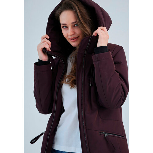 Куртка D'IMMA fashion studio Анж, размер 42, бордовый