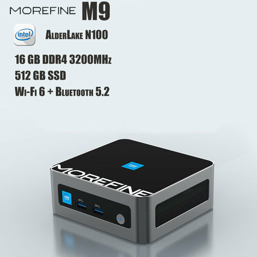 Мини-ПК Morefine M9 Intel AlderLake N100 16Gb/512Gb